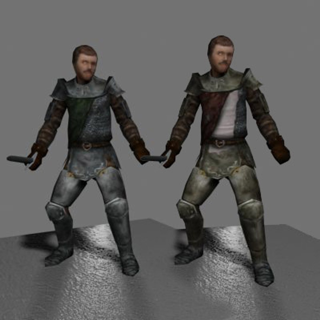 3d medieval heavy knight