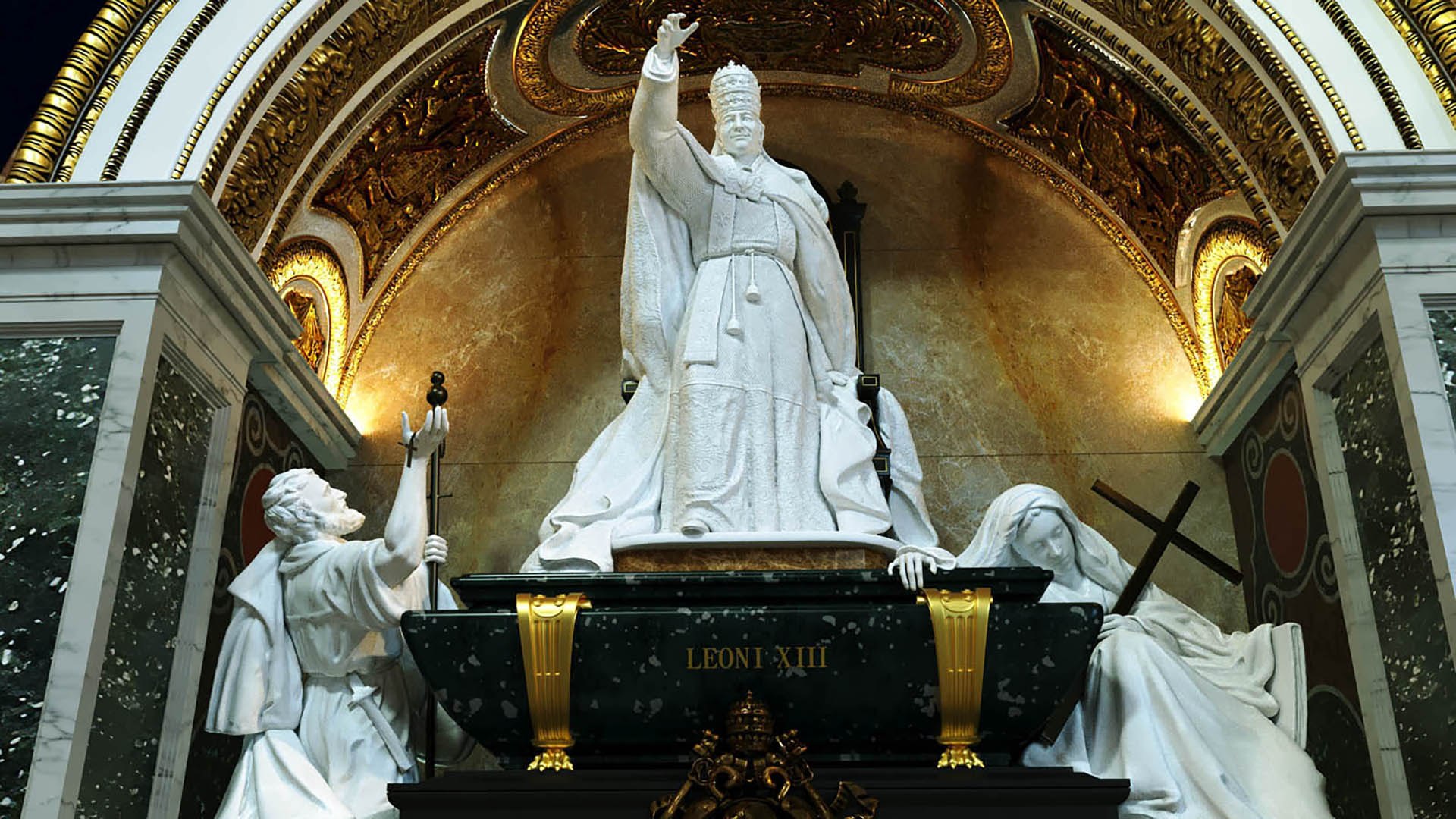 3D Model Pope Statue - TurboSquid 2123201