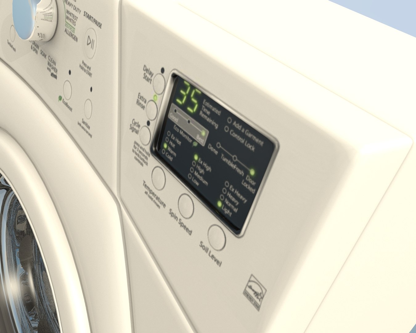 Whirlpool Washer 3d Obj