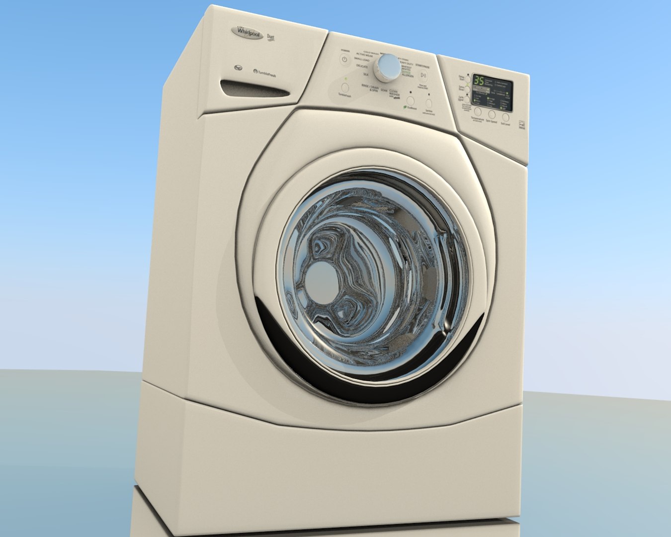 Whirlpool Washer 3d Obj