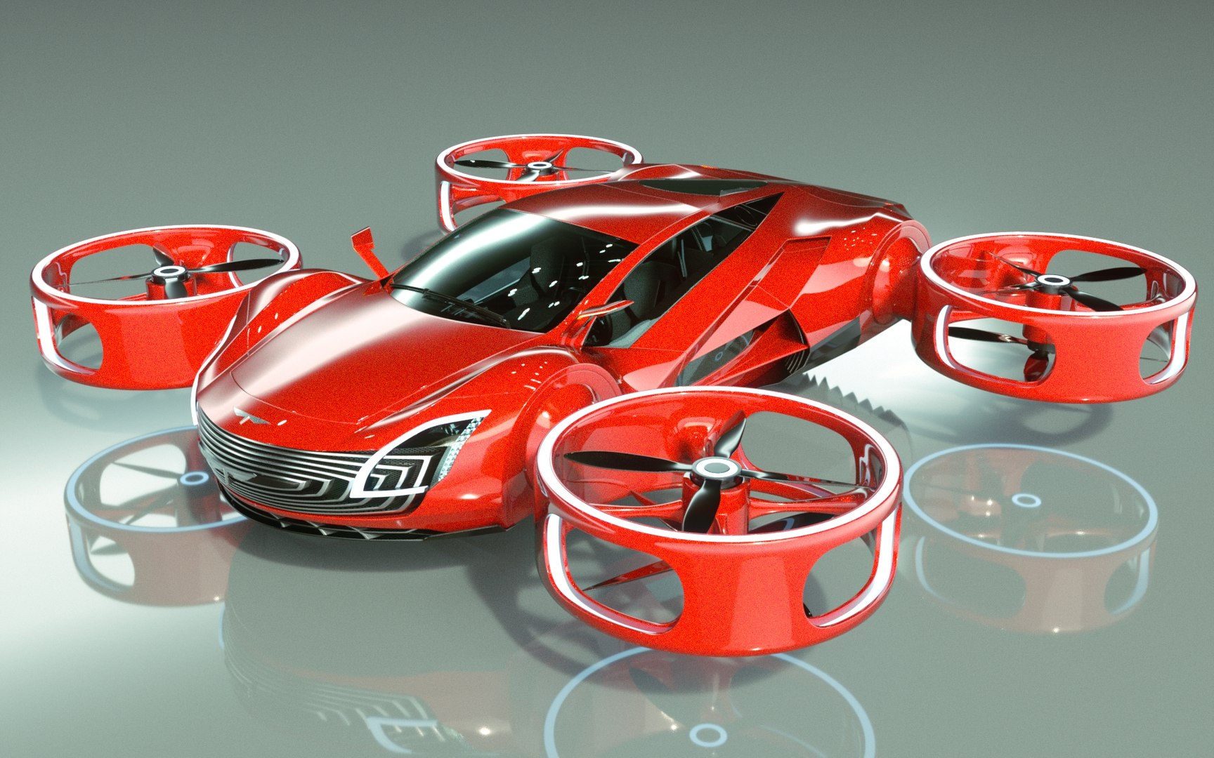 T Copter Car 57 Model - TurboSquid 2073814