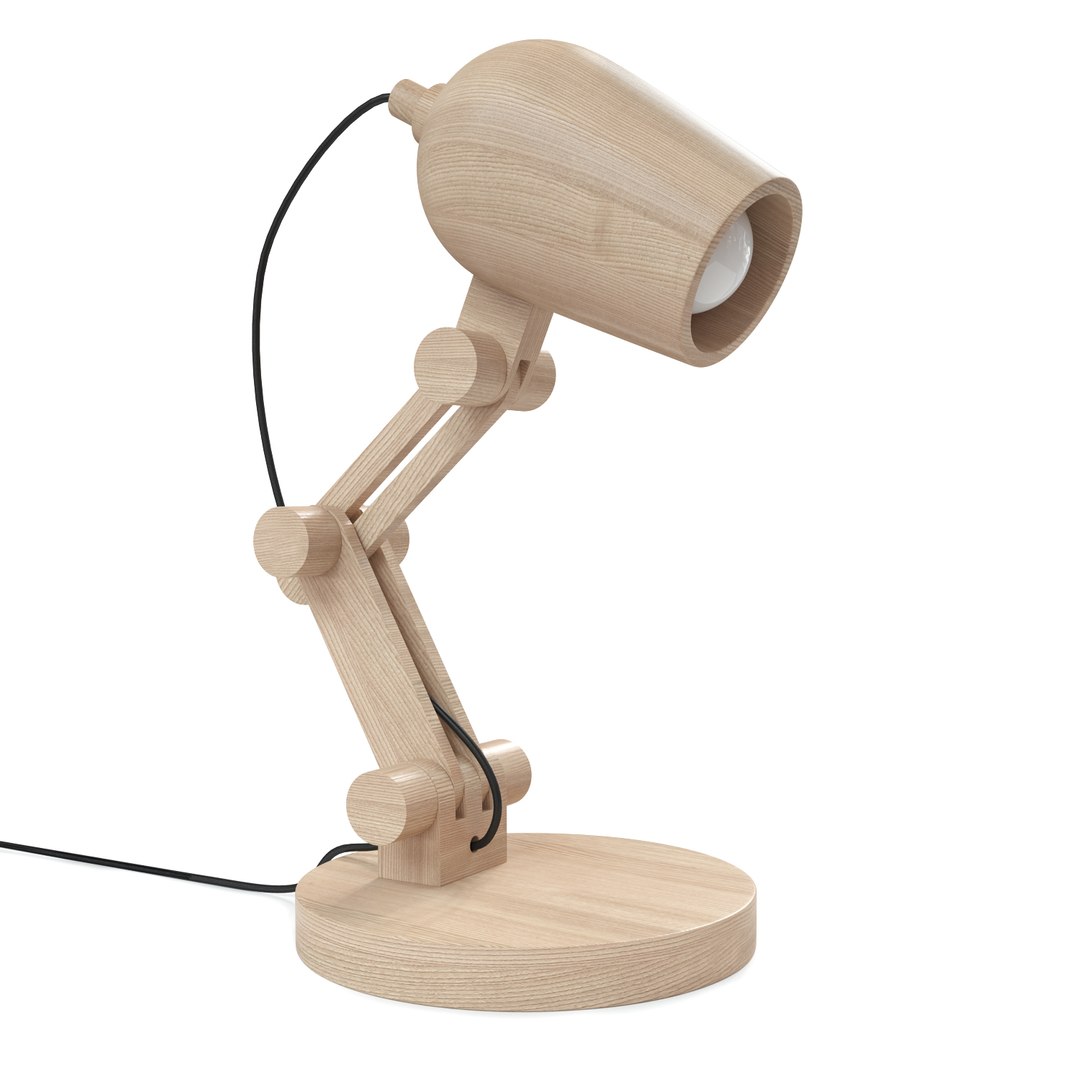 3d wood table lamp