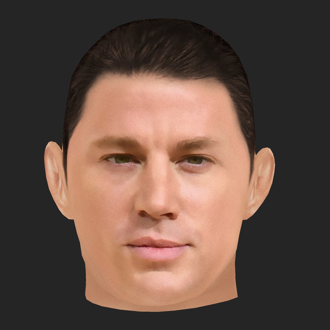 Channing Tatum Head - Low Poly Head For Game Low-poly 3D - TurboSquid ...