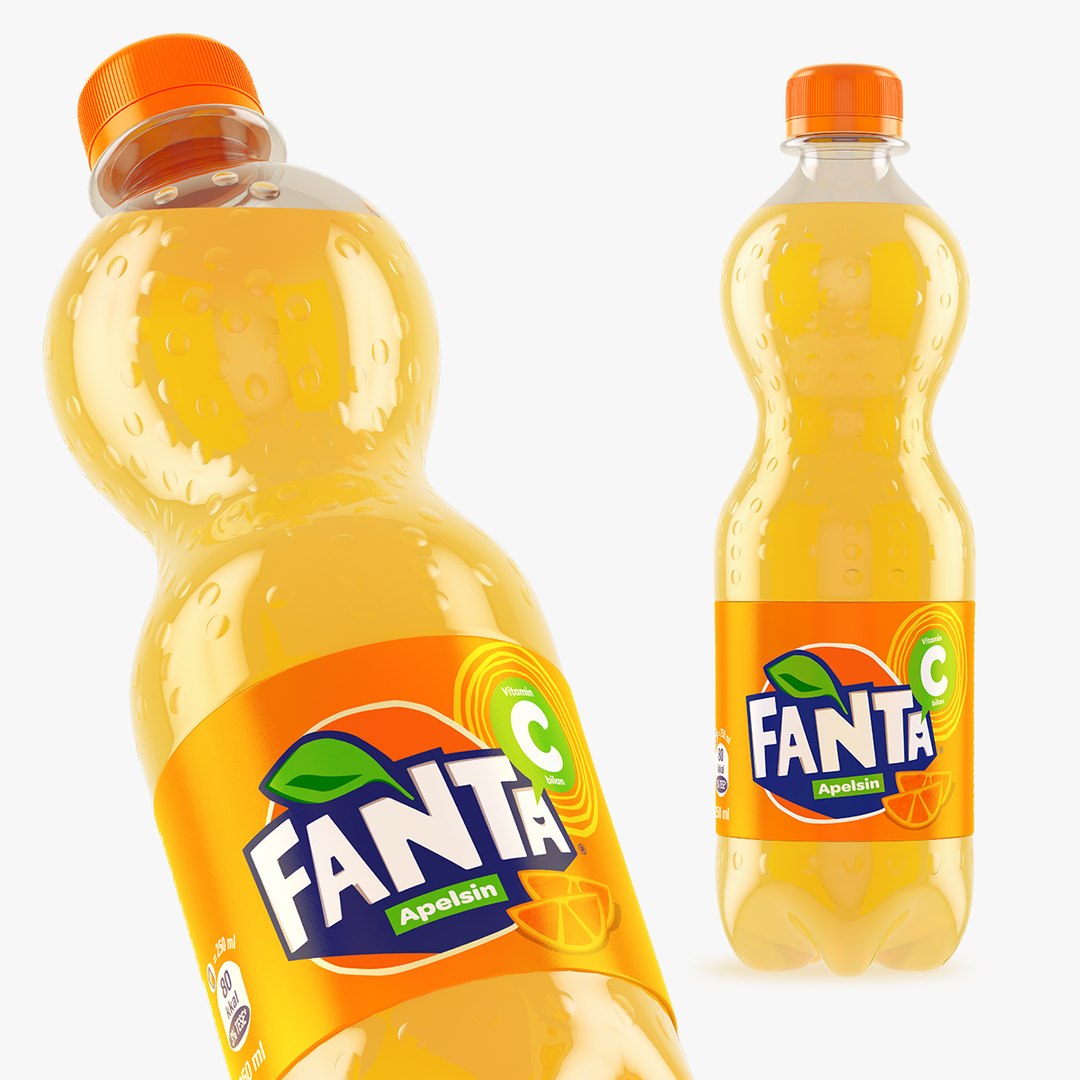 Fanta orange c model - TurboSquid 1688095