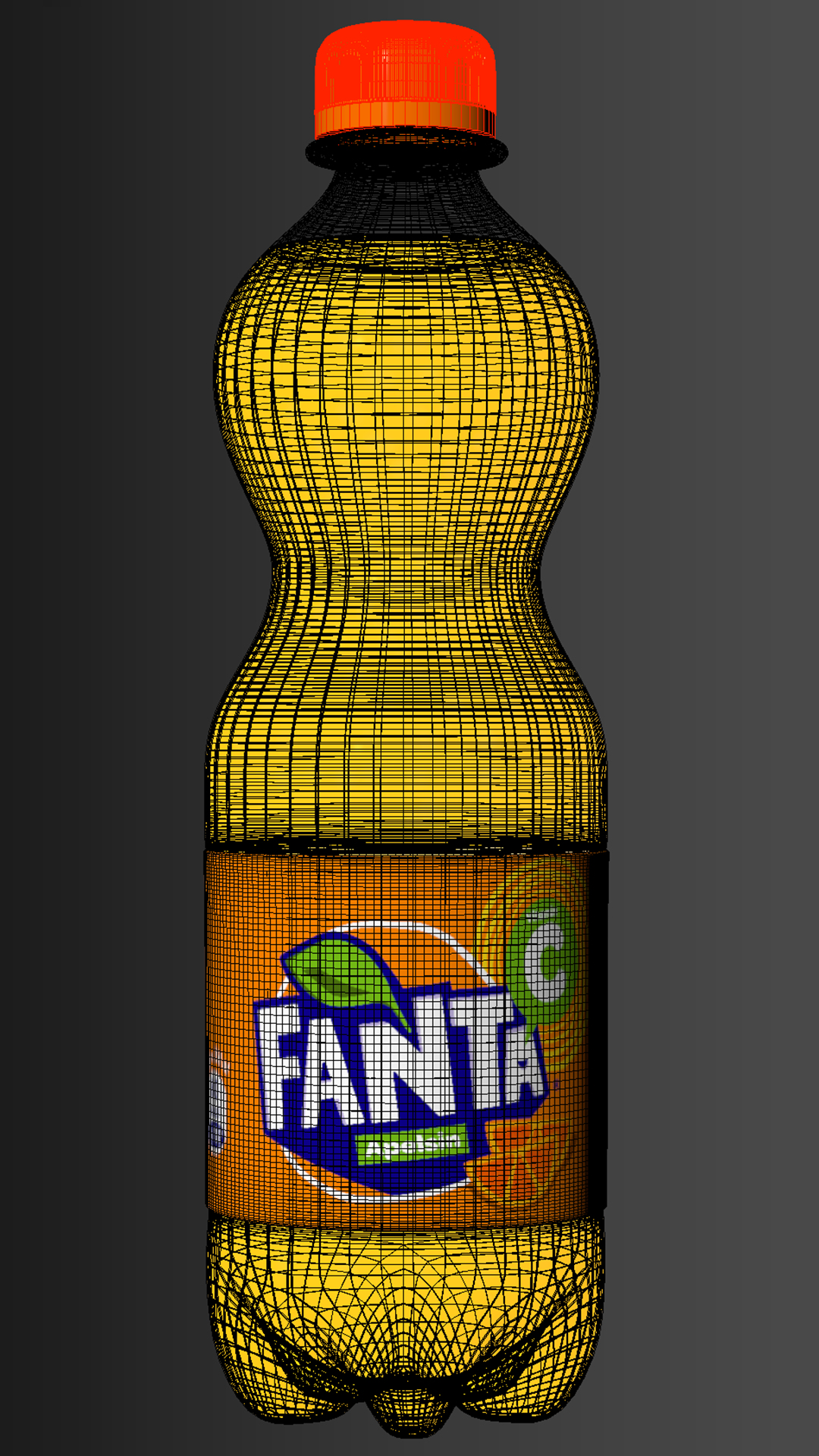 Fanta orange c model - TurboSquid 1688095