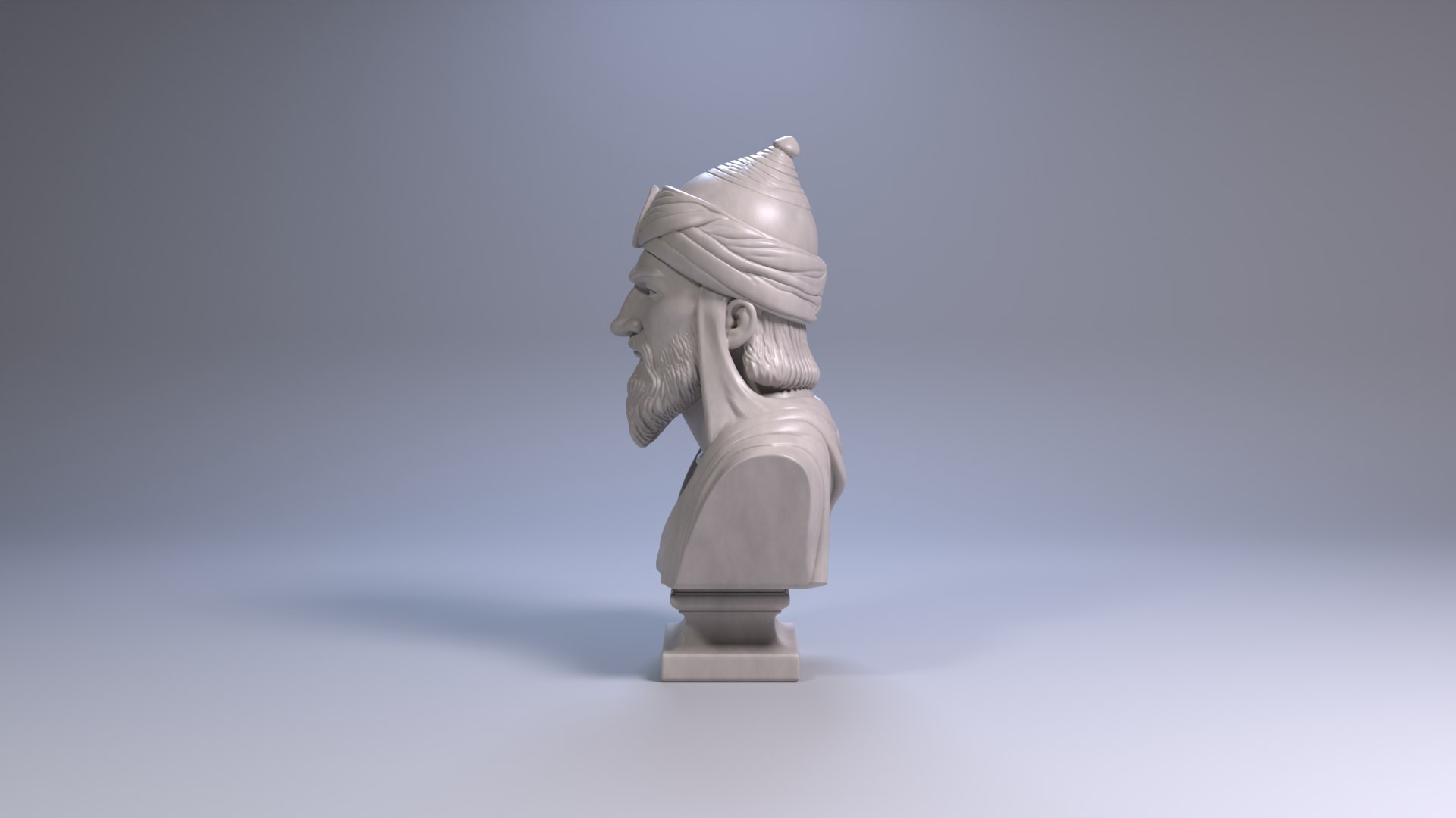 Saladin Bust The Legendary Muslim Leader Model - TurboSquid 2460885