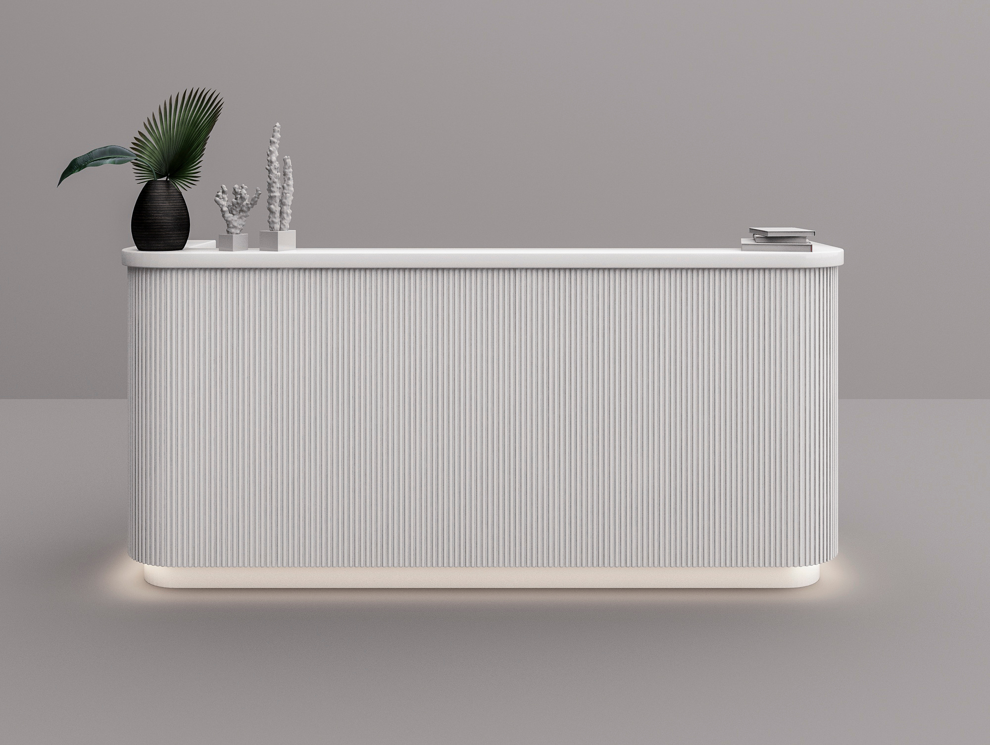 3D desk design reception model - TurboSquid 1615852