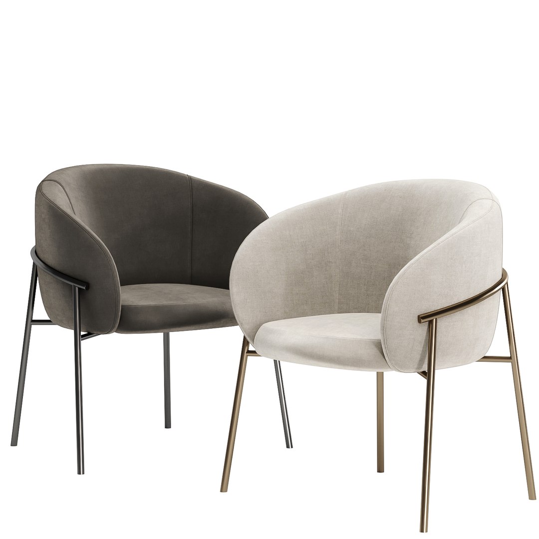 Rimo Dinning Chair With Pedestal Table Model - TurboSquid 2197364