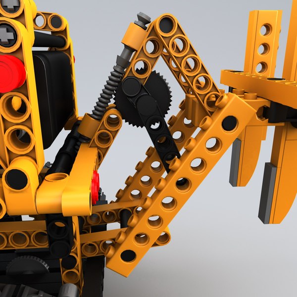 3d lego bulldozer