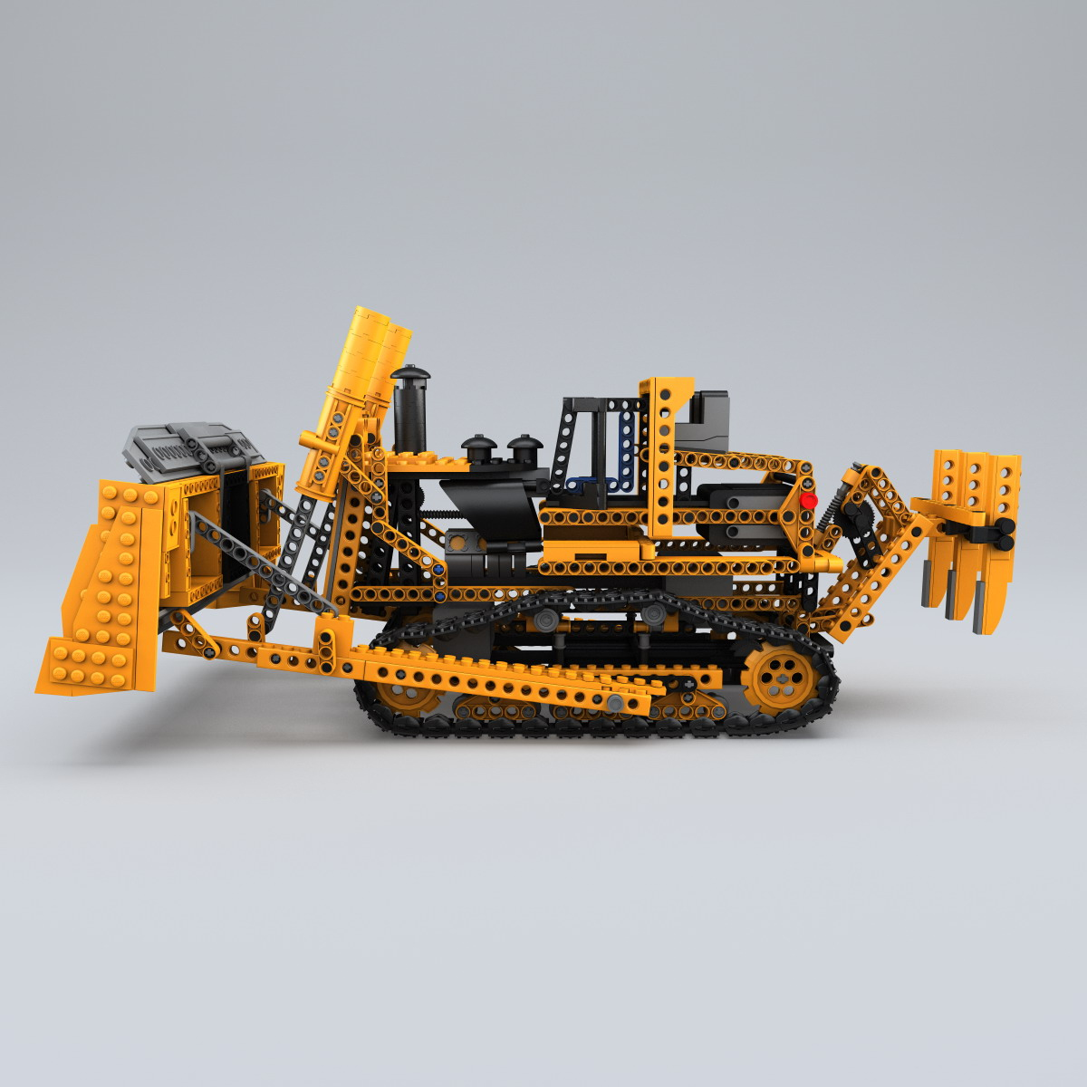 3d lego bulldozer