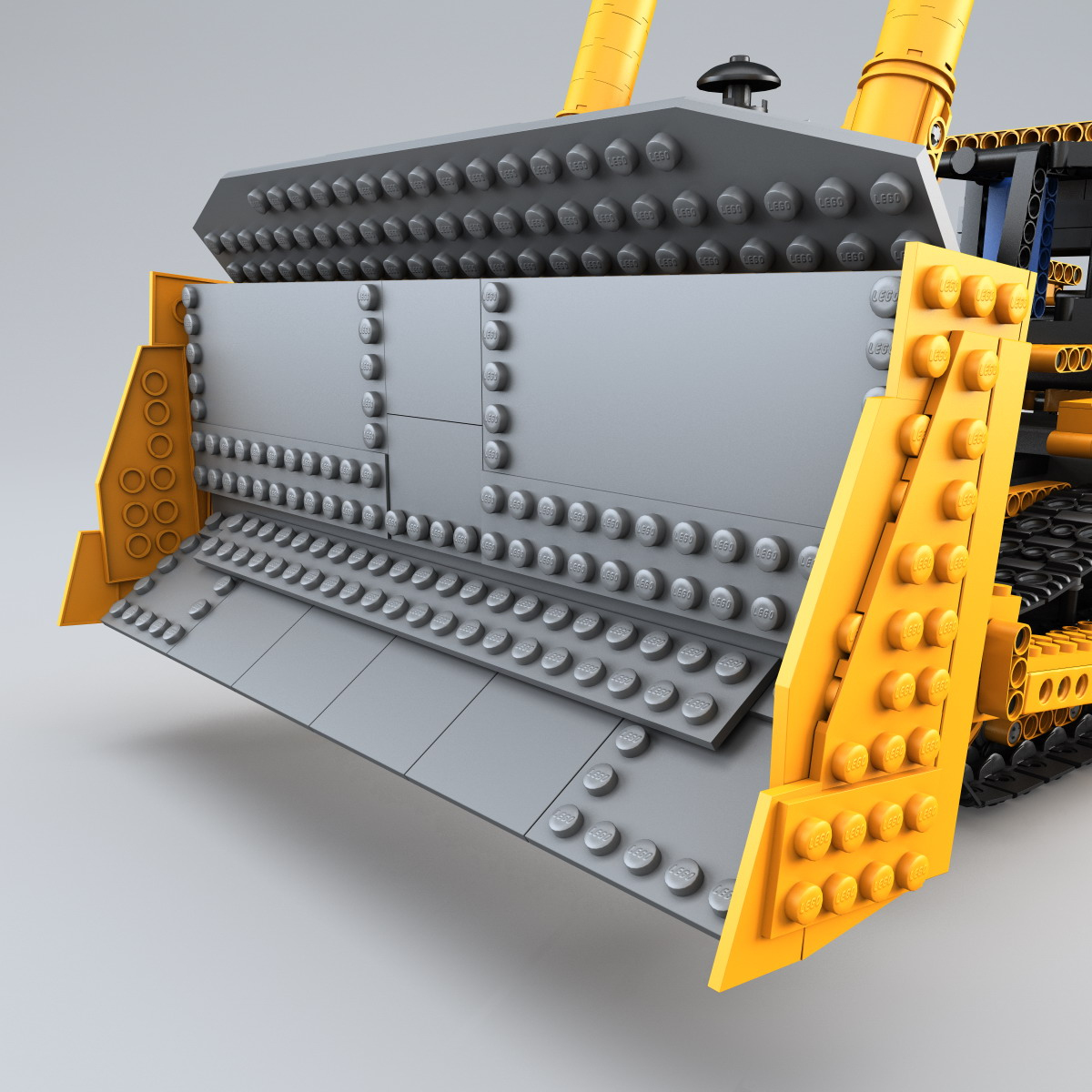 3d lego bulldozer