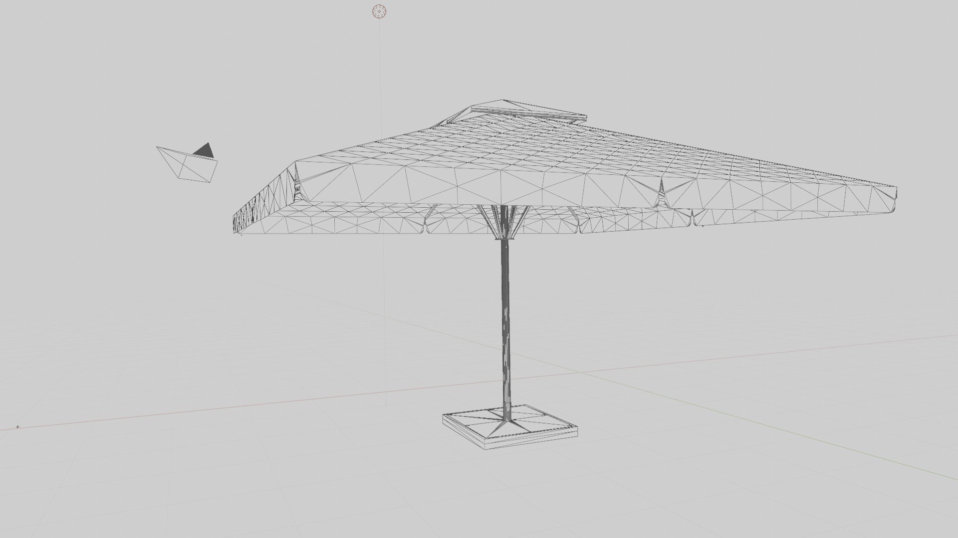 Square Parasol 3D Model - TurboSquid 1890647