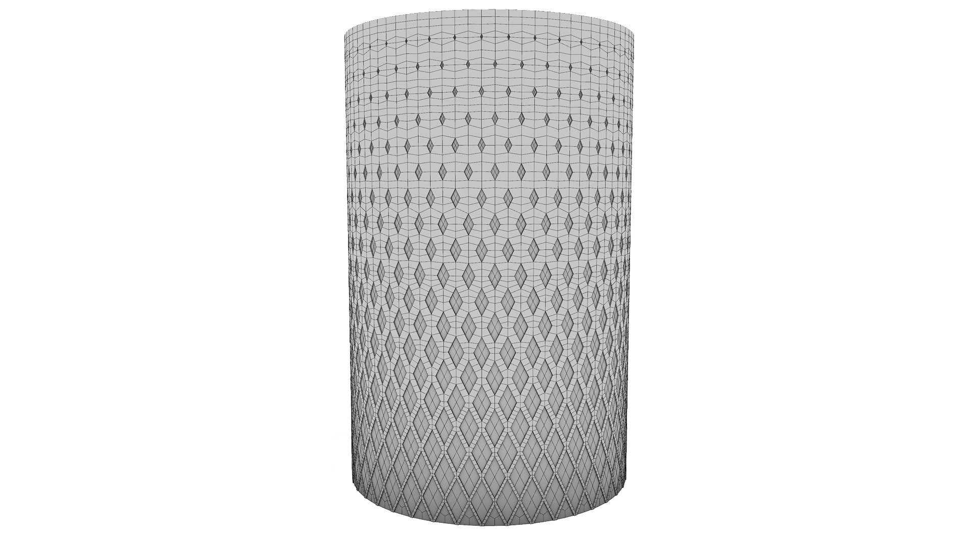 Parametric Diamond Pattern Cylinder Model - TurboSquid 2287530