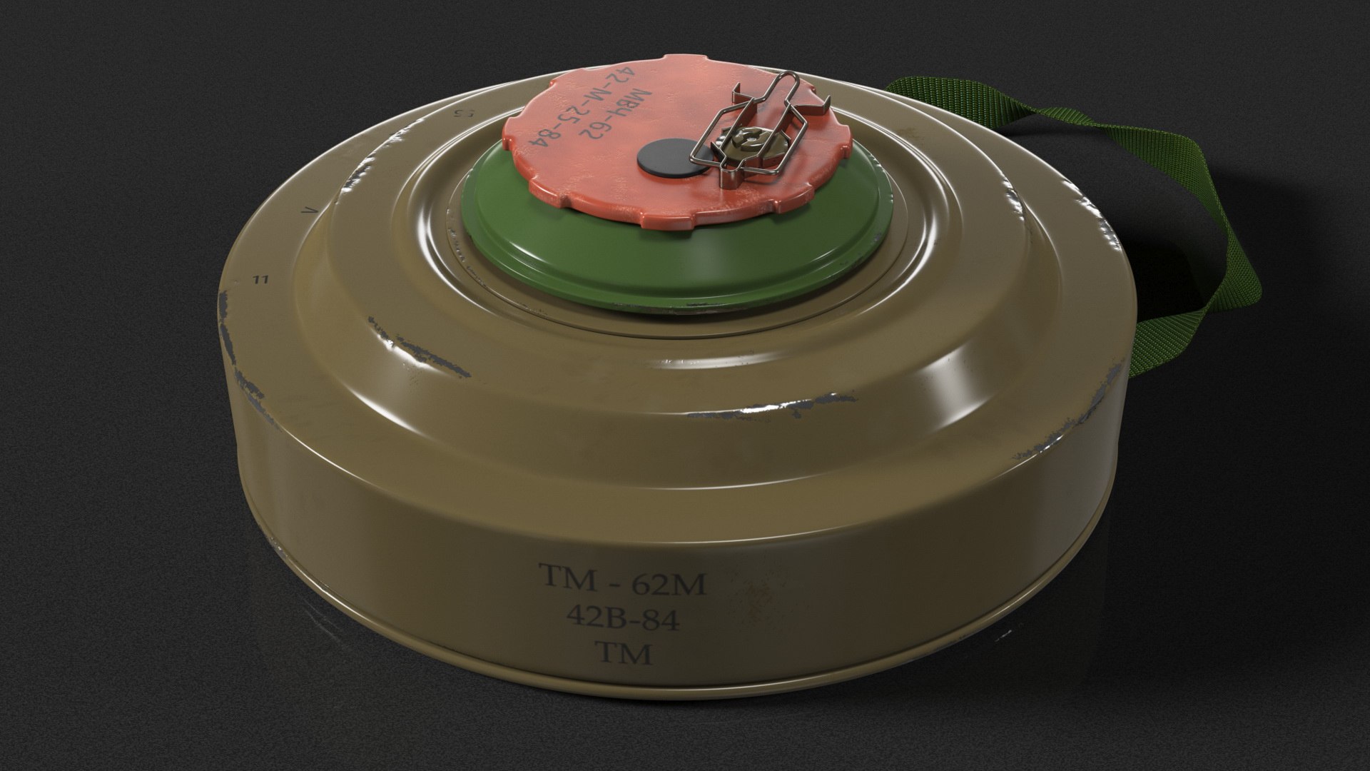 Anti Tank Blast Mine TM-62 Clean 3D model - TurboSquid 1918390