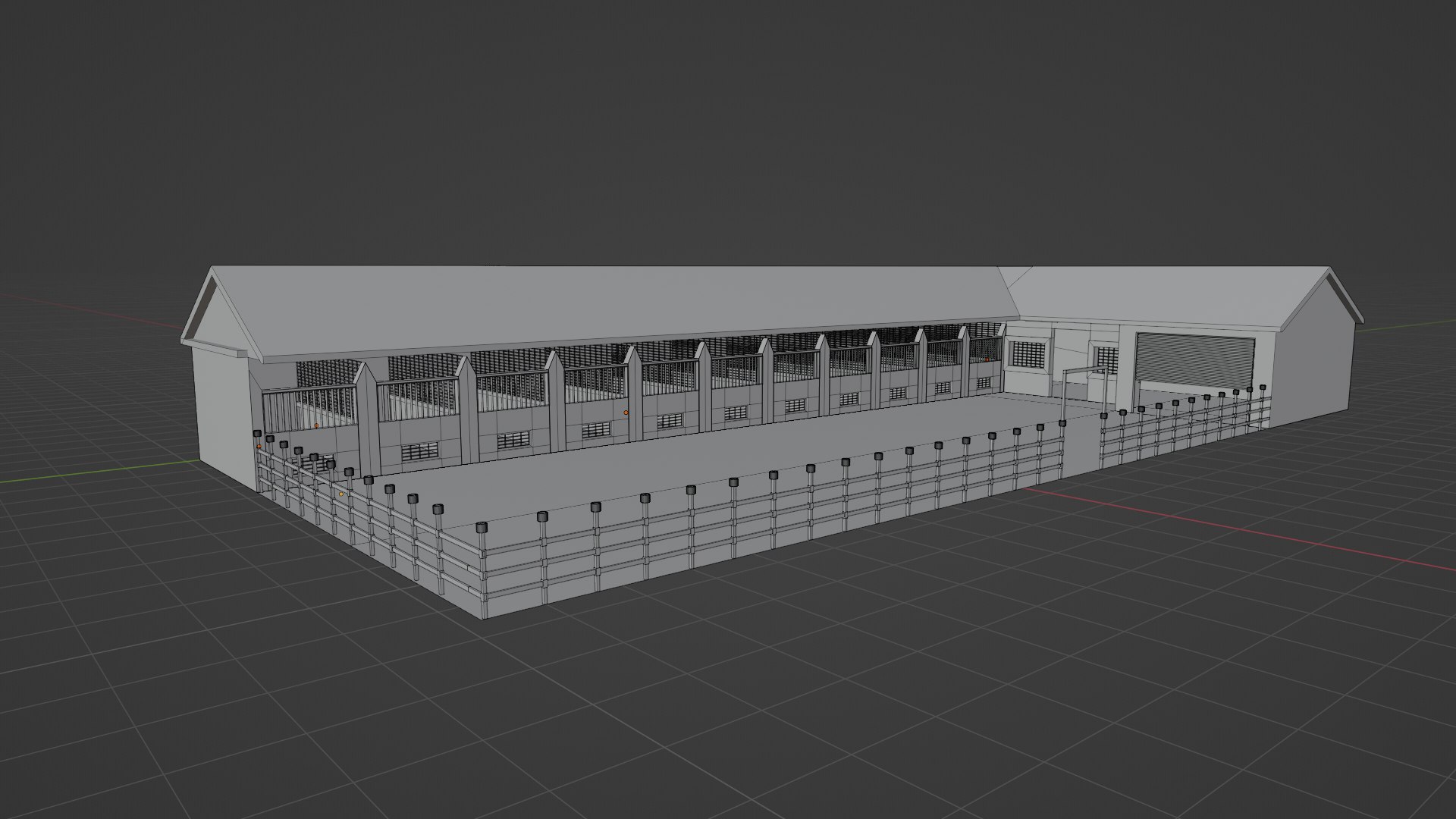 3D Model Horse Stable - TurboSquid 2159144