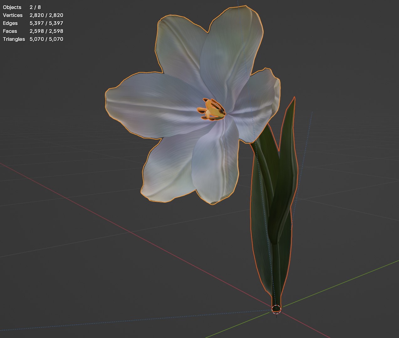 Tulip Flower Animated 3D Model - TurboSquid 2229983