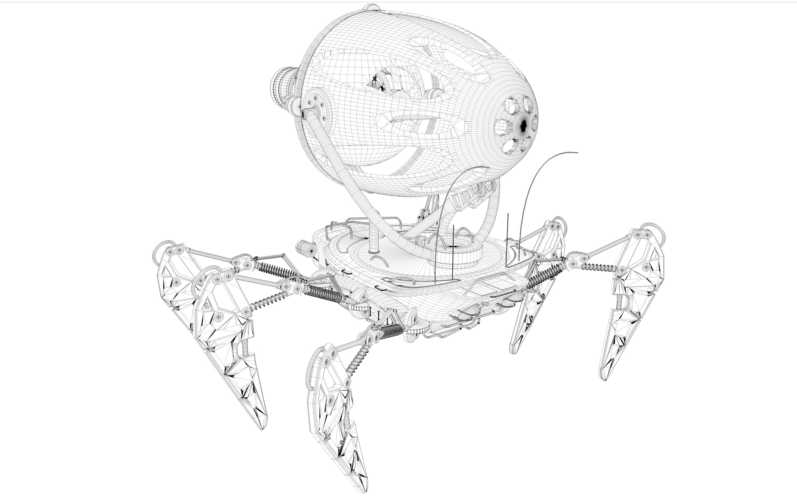 robot spider 3d model