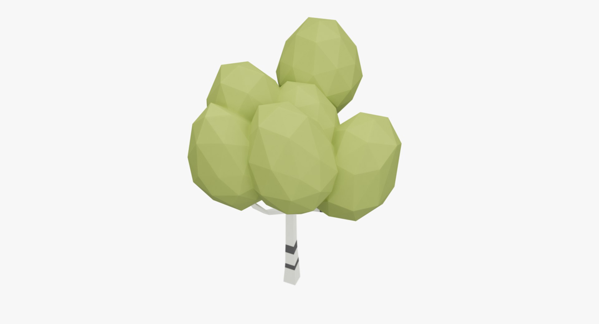 Cartoon Birch Tree Model - TurboSquid 1381247