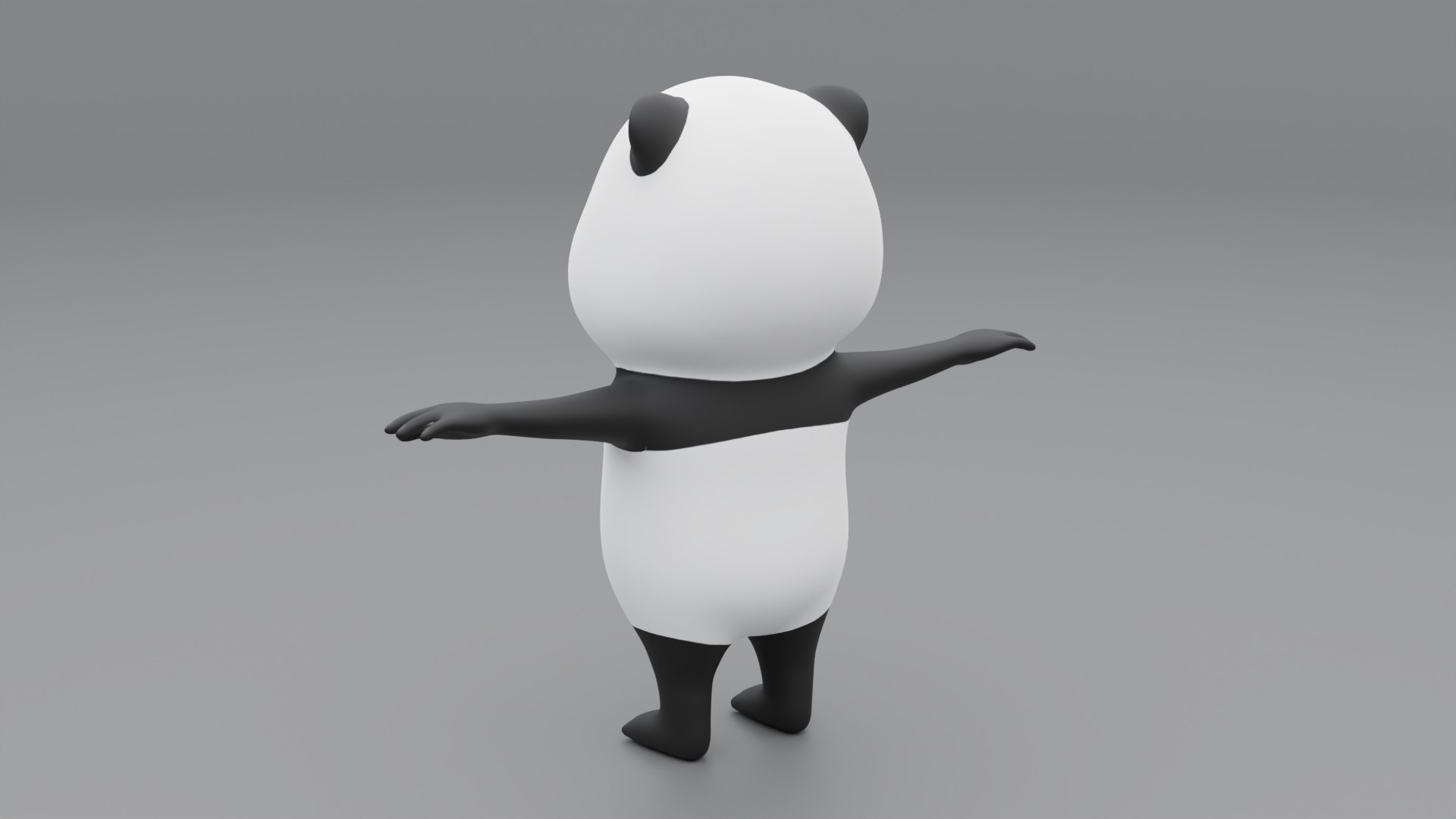 Panda Cartoon 3D Model - TurboSquid 2108276