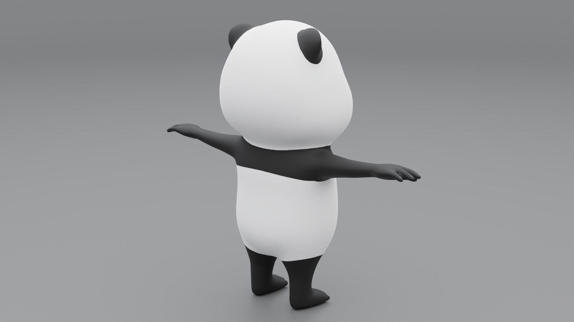 Panda Cartoon 3D Model - TurboSquid 2108276