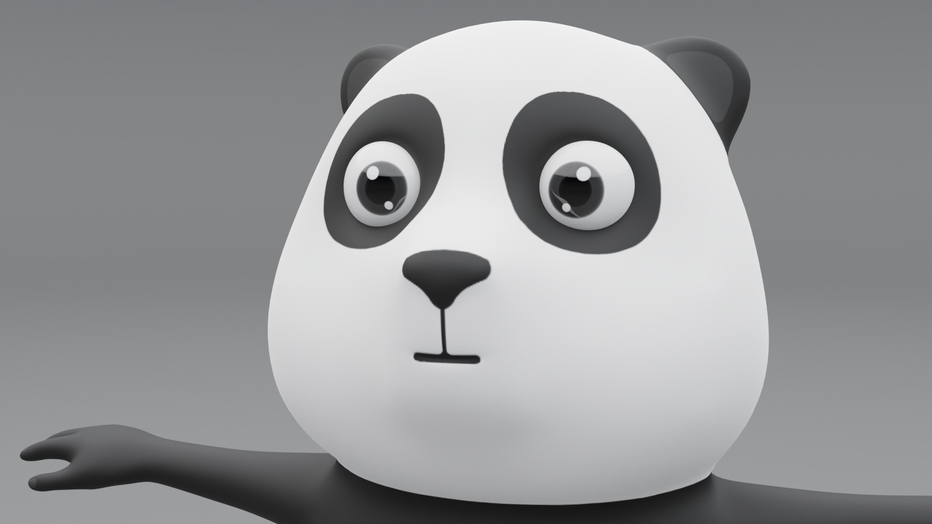 Panda Cartoon 3D model - TurboSquid 2108276