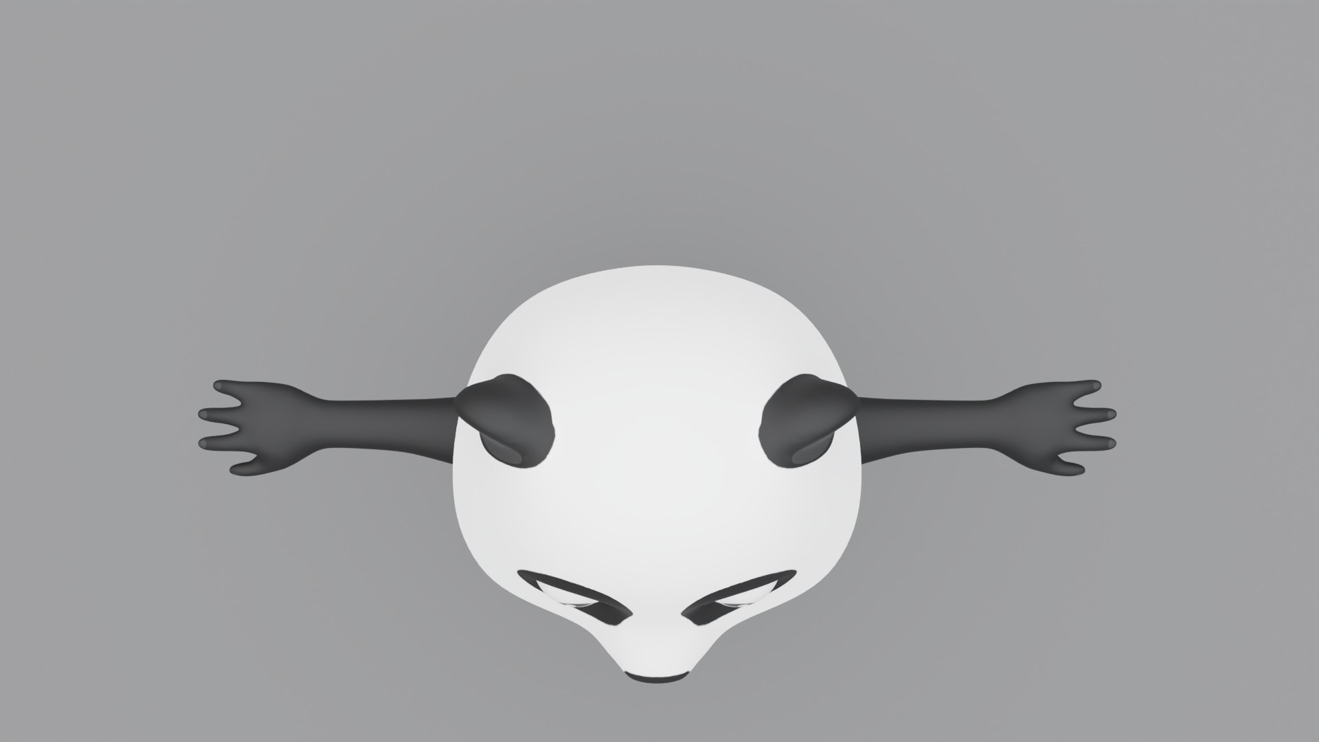 Panda Cartoon 3D Model - TurboSquid 2108276