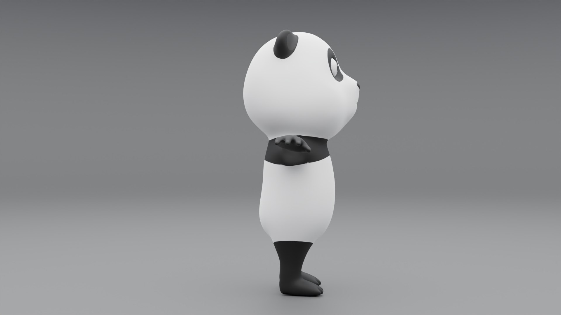 Panda Cartoon 3D Model - TurboSquid 2108276