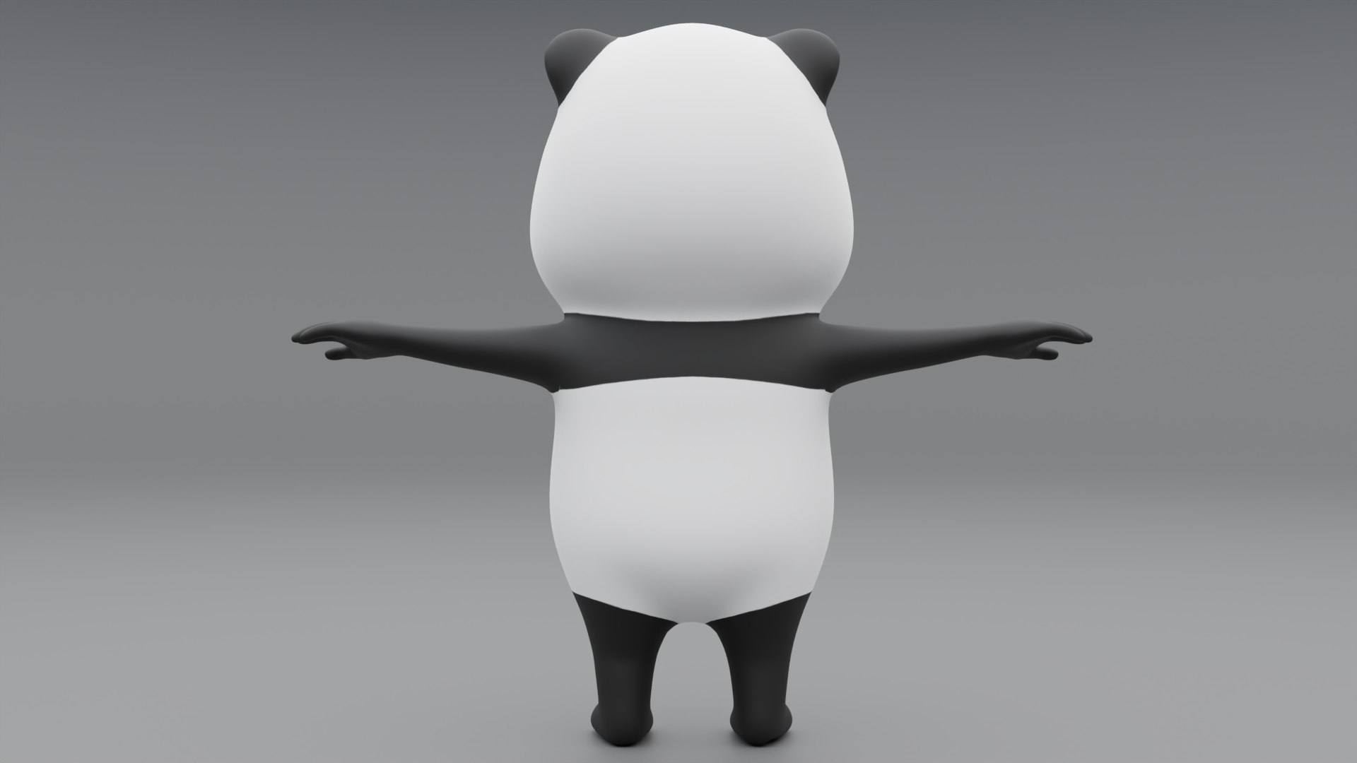 Panda Cartoon 3D Model - TurboSquid 2108276