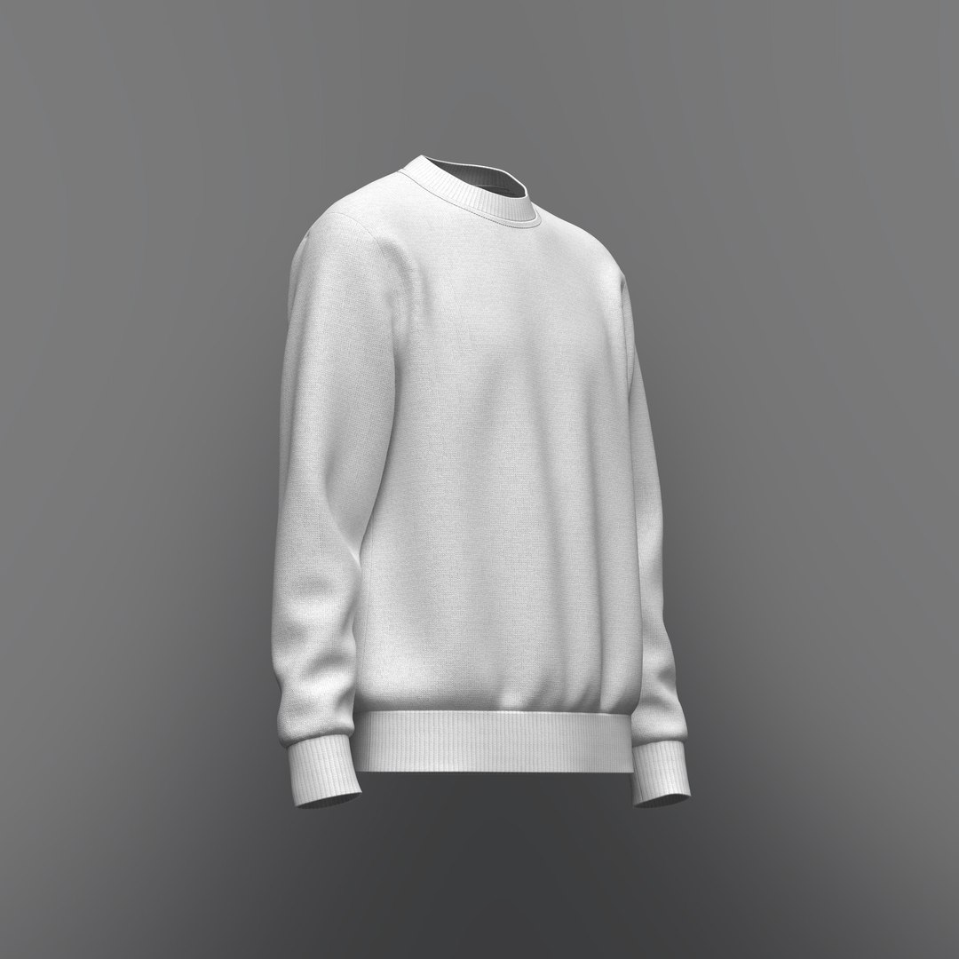 Mens Sweatshirt 3d Model 2 Model - TurboSquid 2205494