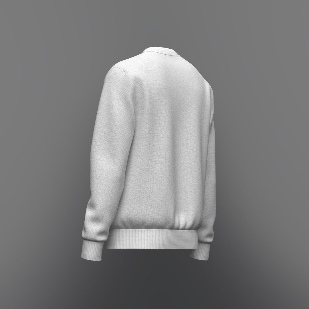 Mens Sweatshirt 3d Model 2 Model - TurboSquid 2205494