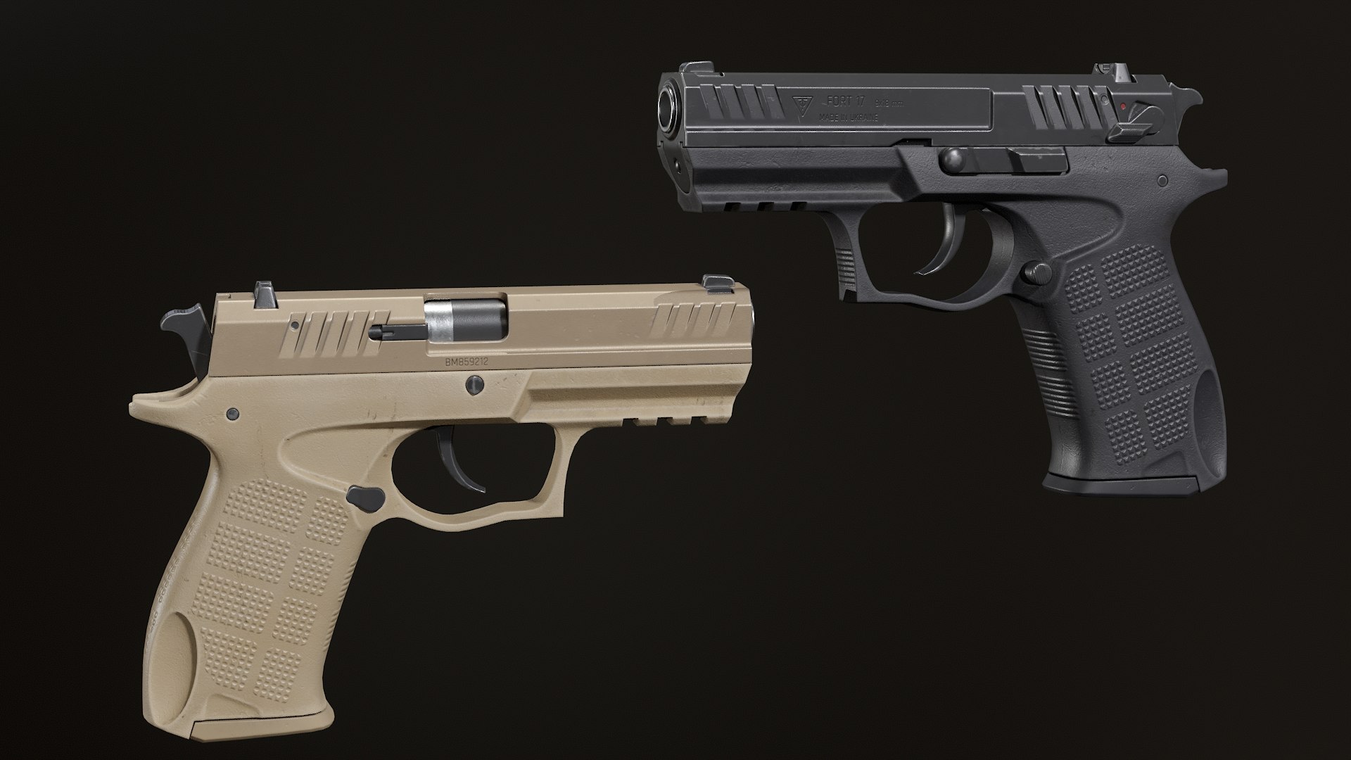 3D Fort 17 Pistol Model - TurboSquid 2197660