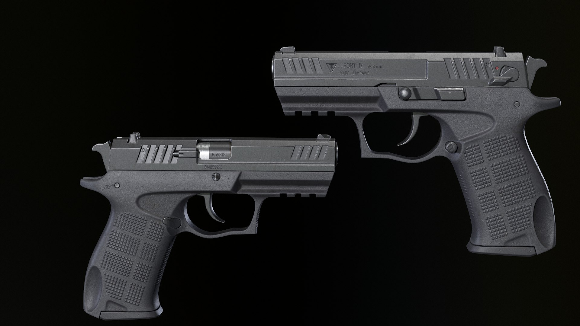 3D Fort 17 Pistol Model - TurboSquid 2197660