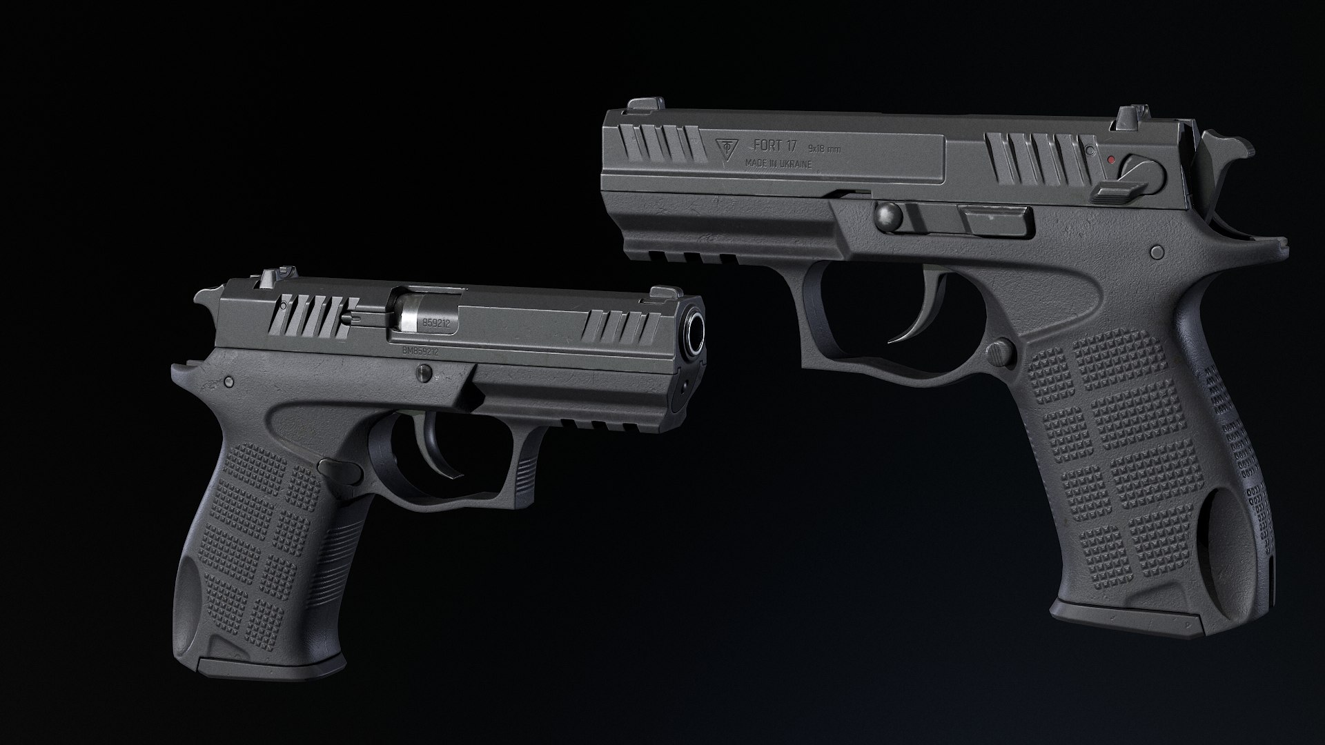 3D Fort 17 Pistol Model - TurboSquid 2197660