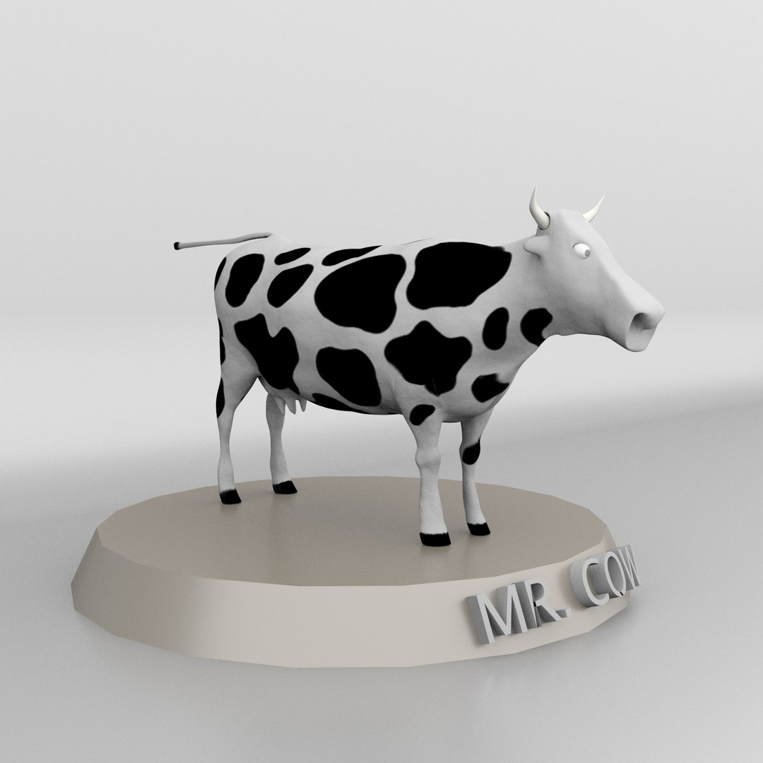 Cow Model - TurboSquid 1189041