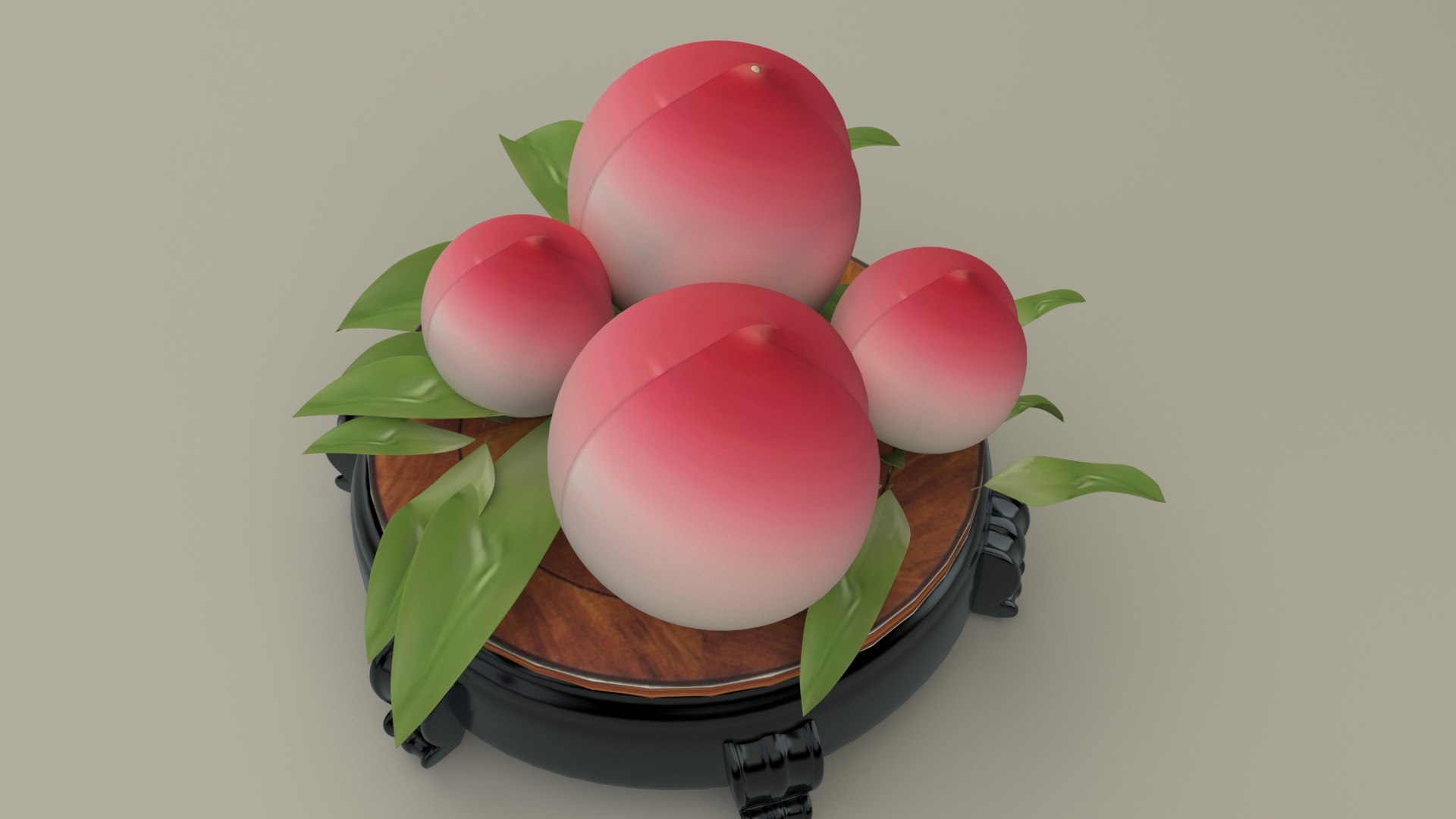 3D Model Chinese Peach - TurboSquid 2070192
