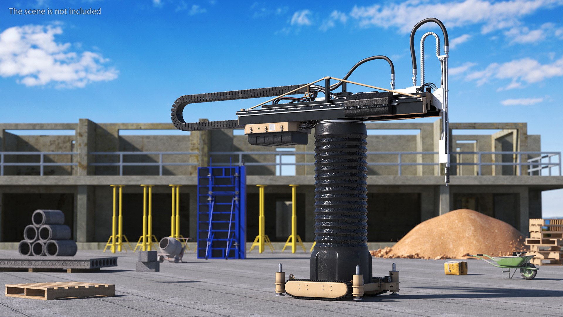 Apis Cor Construction 3D Printer Rigged 3D Model - TurboSquid 2247430