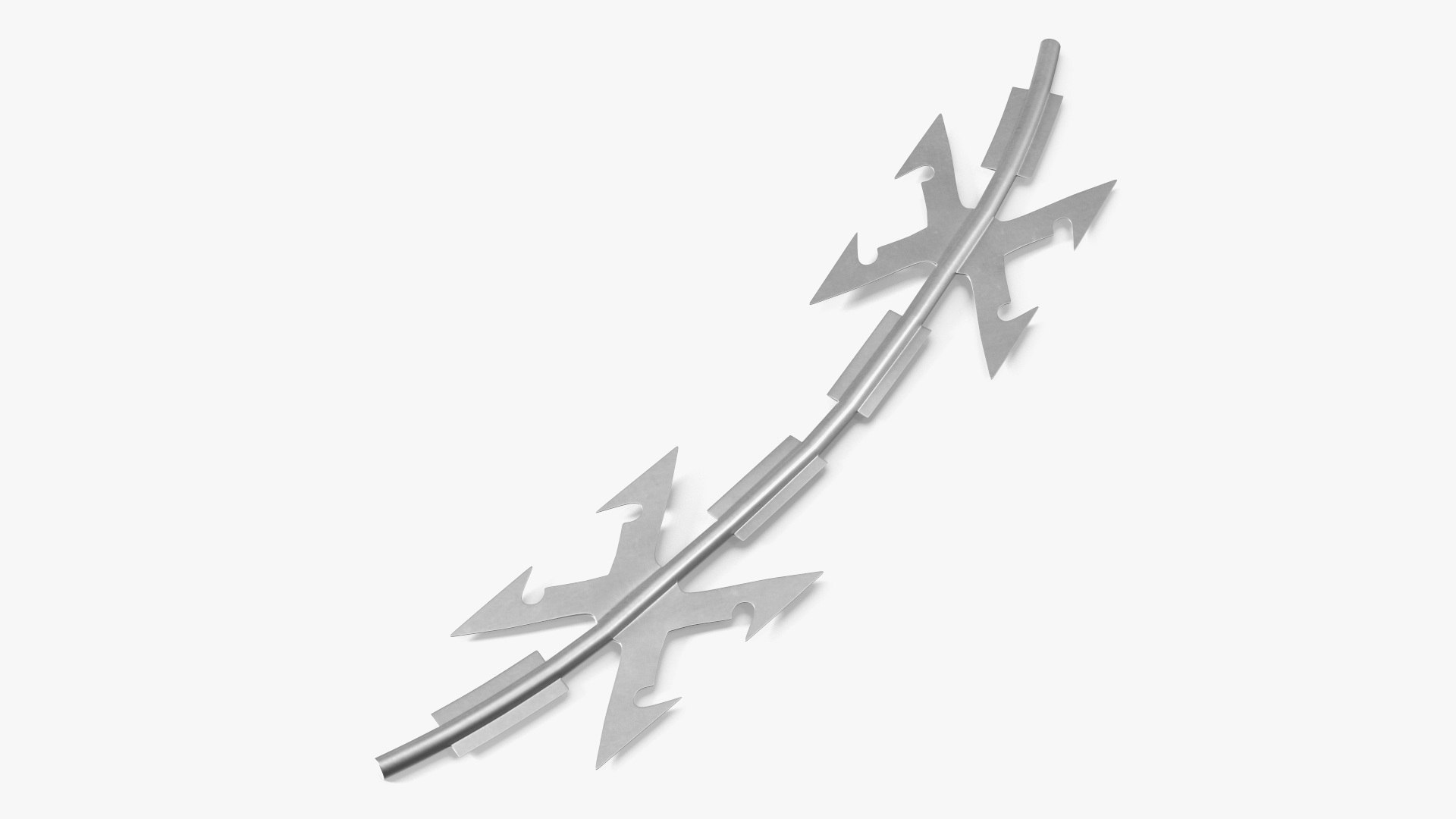 CBT60 Stacheldraht, verzinkt, silberfarben 3D-Modell - TurboSquid 2515592