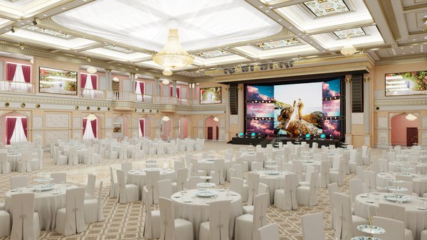 Banquet Hall 3D Models for Download | TurboSquid