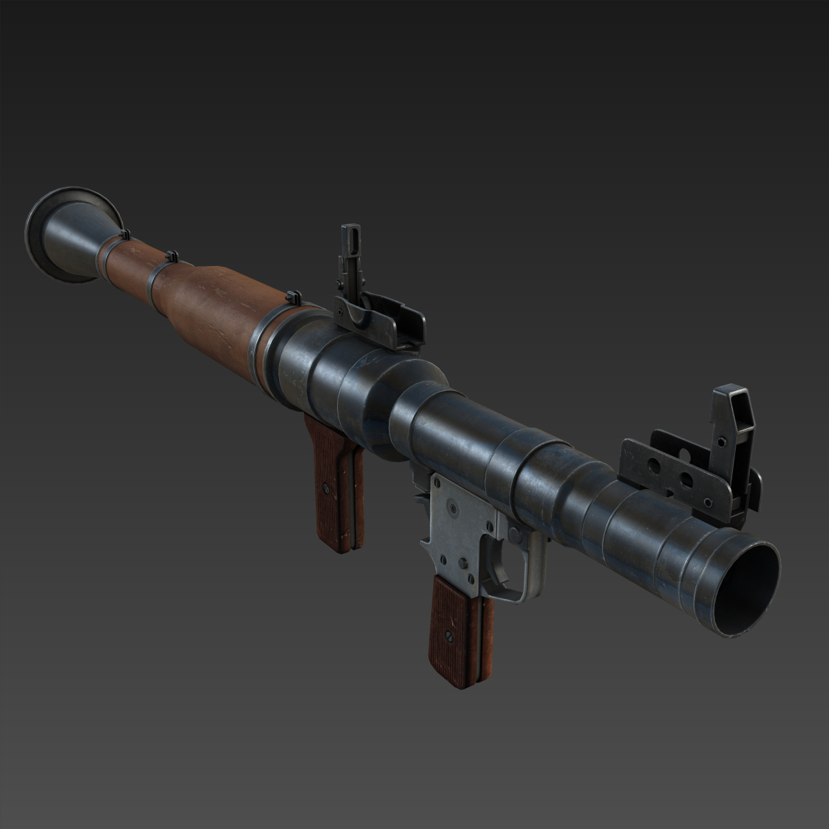 3d model rpg-7 launcher