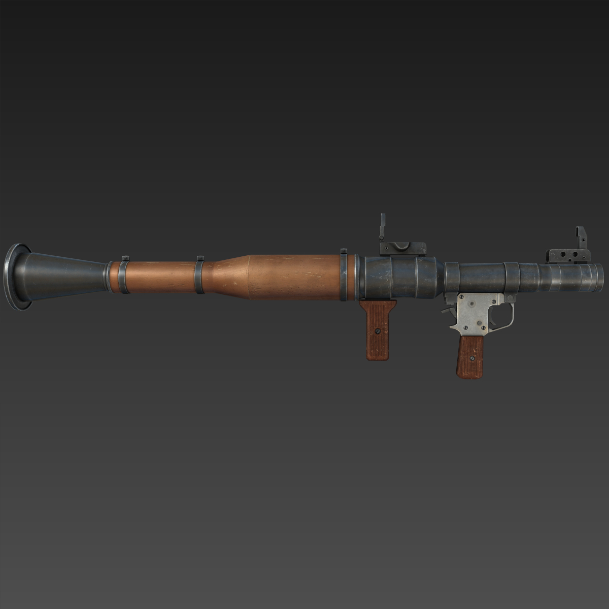 3d model rpg-7 launcher
