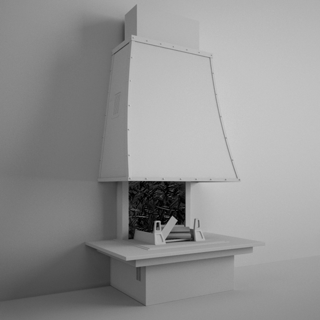 3d Model Fireplace Polystal