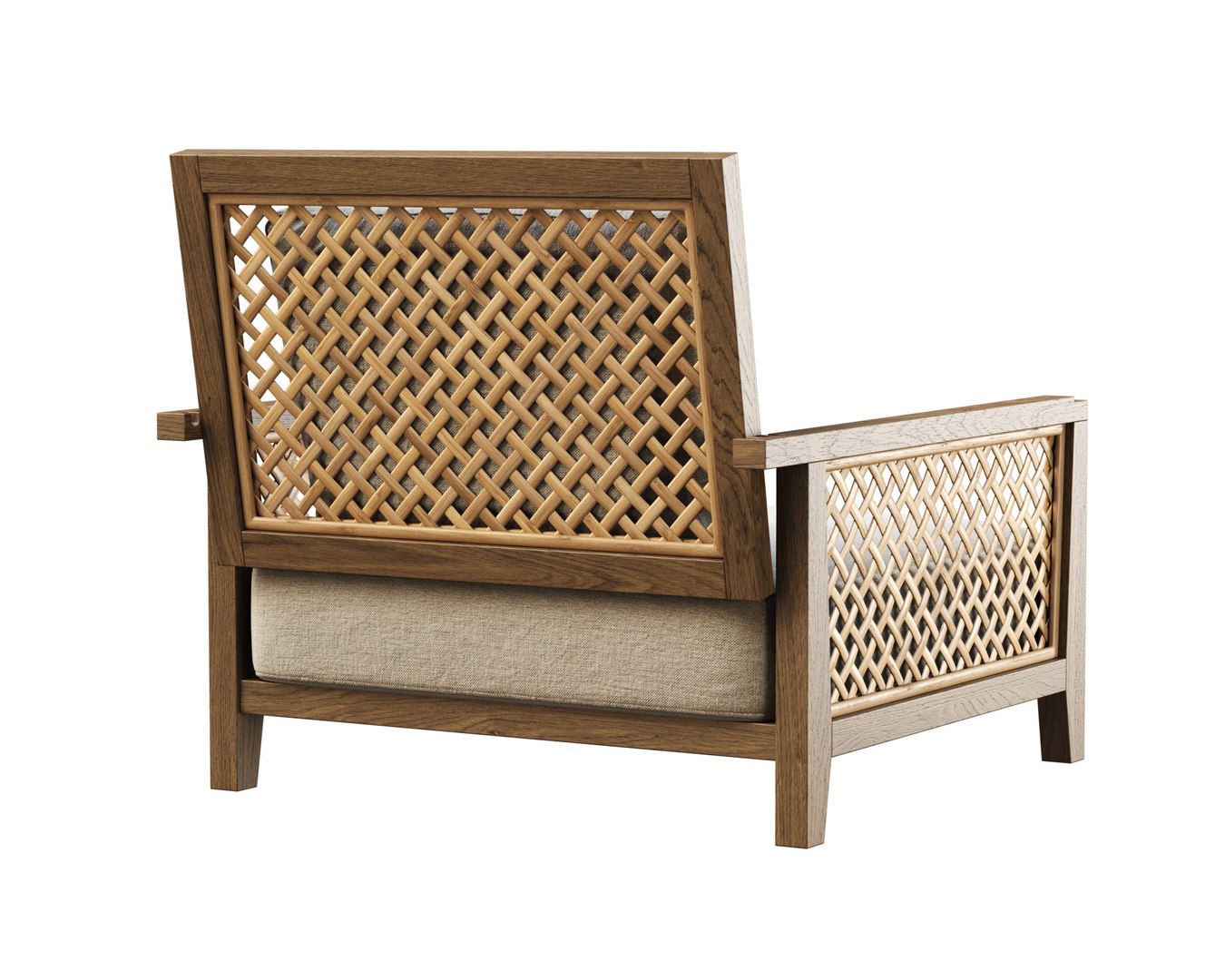 Karen Wooden Garden Armchair By Bpoint 3D - TurboSquid 2186663