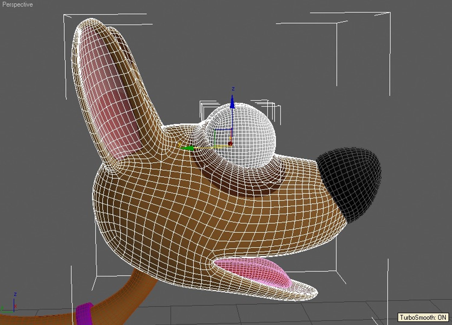 3d model rigged cartoon dog animation