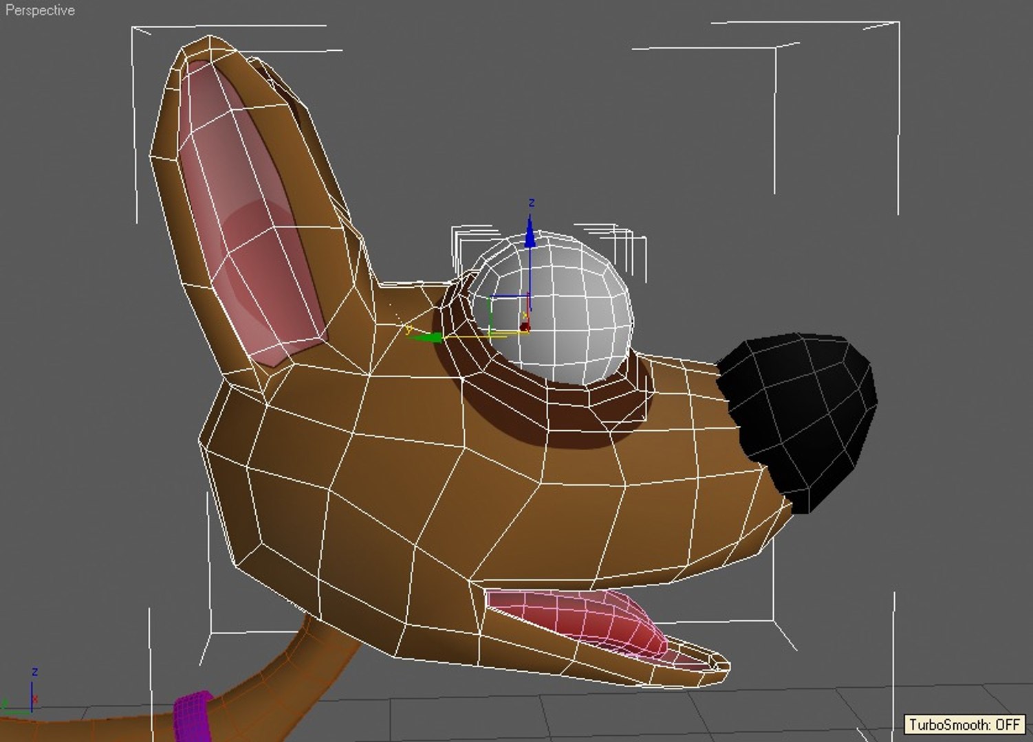 3d model rigged cartoon dog animation