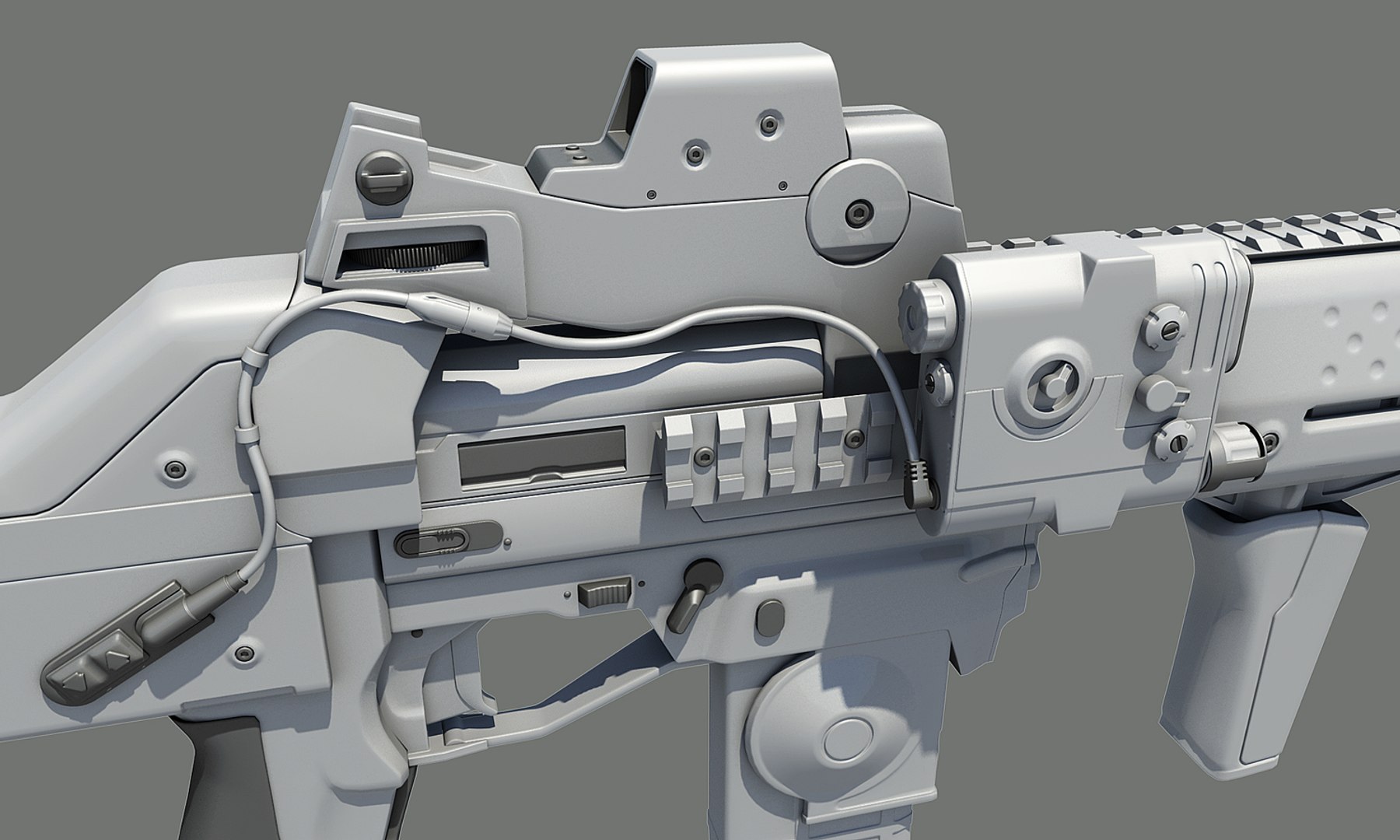 Assault Rifle 3d Model