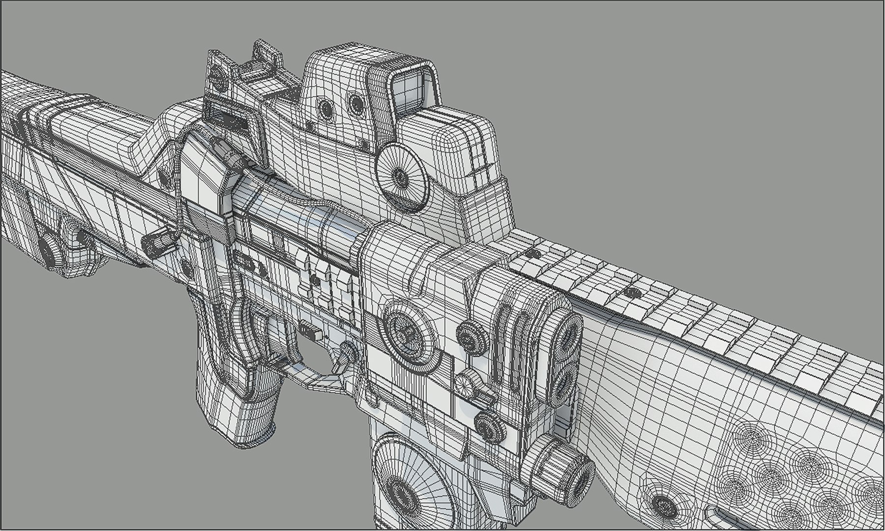 Assault Rifle 3d Model
