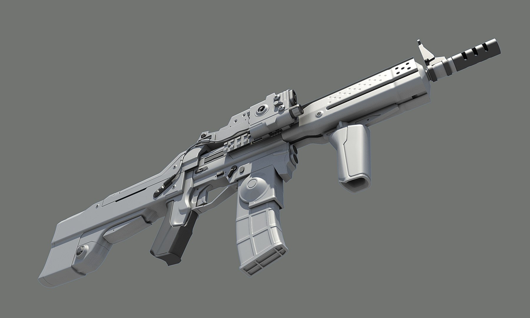 Assault Rifle 3d Model