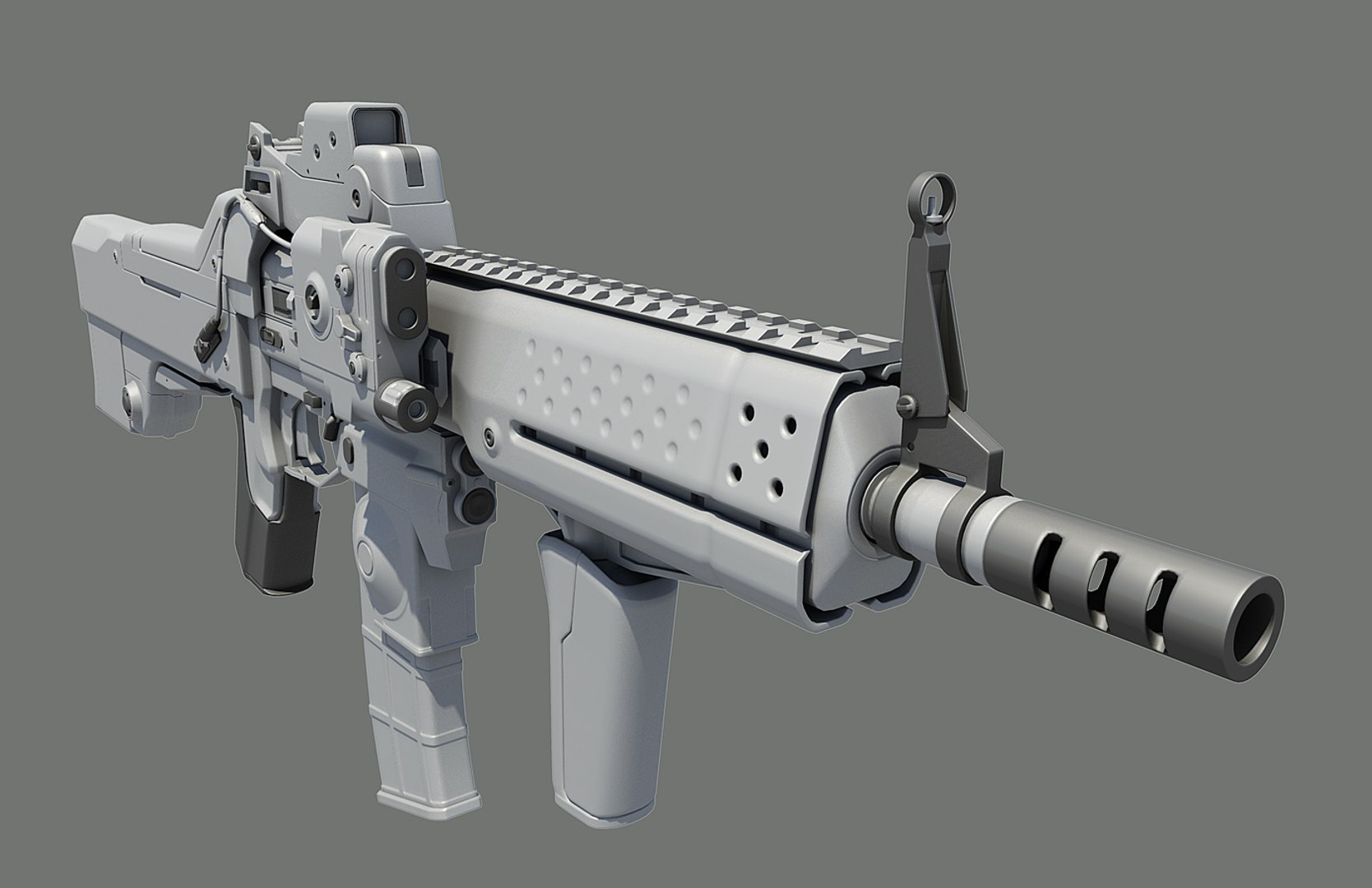 Assault Rifle 3d Model