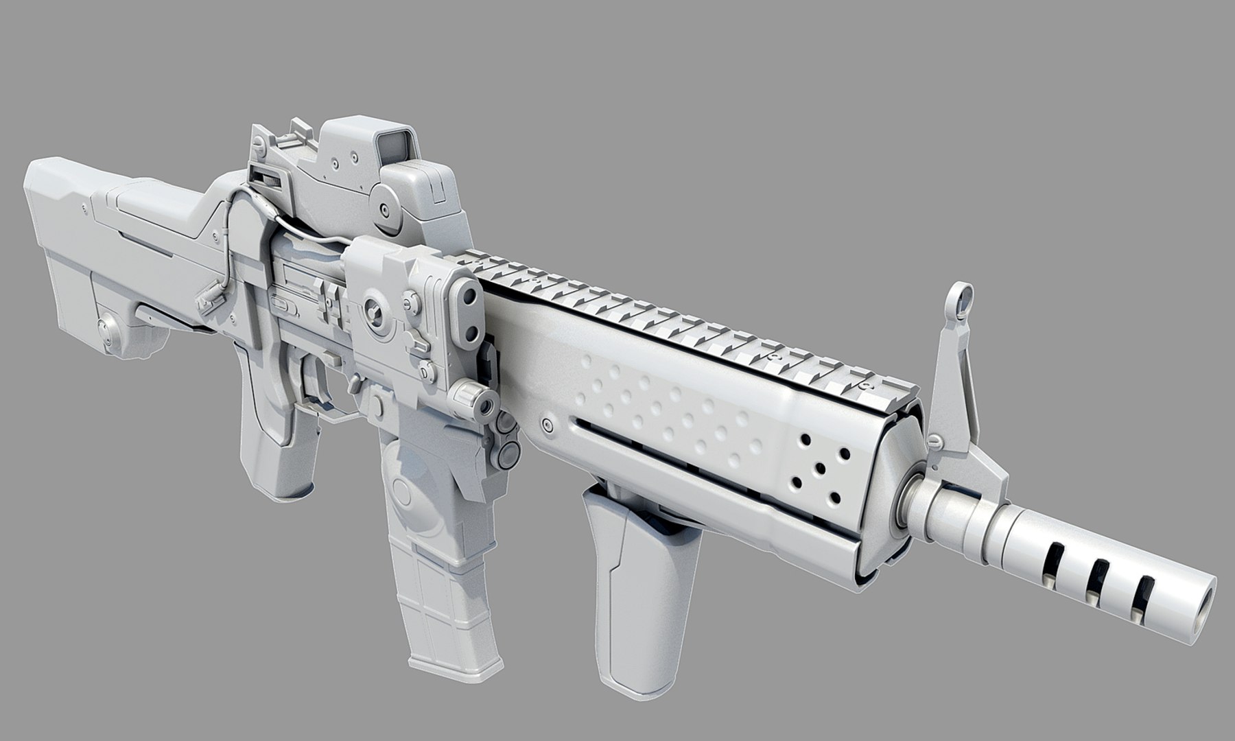 Assault Rifle 3d Model