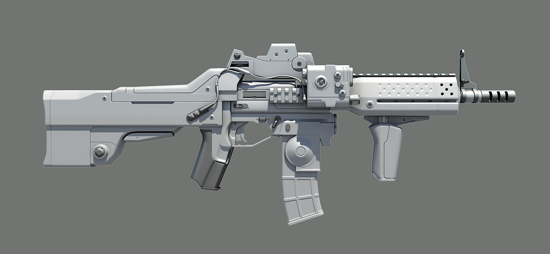 Assault Rifle 3d Model